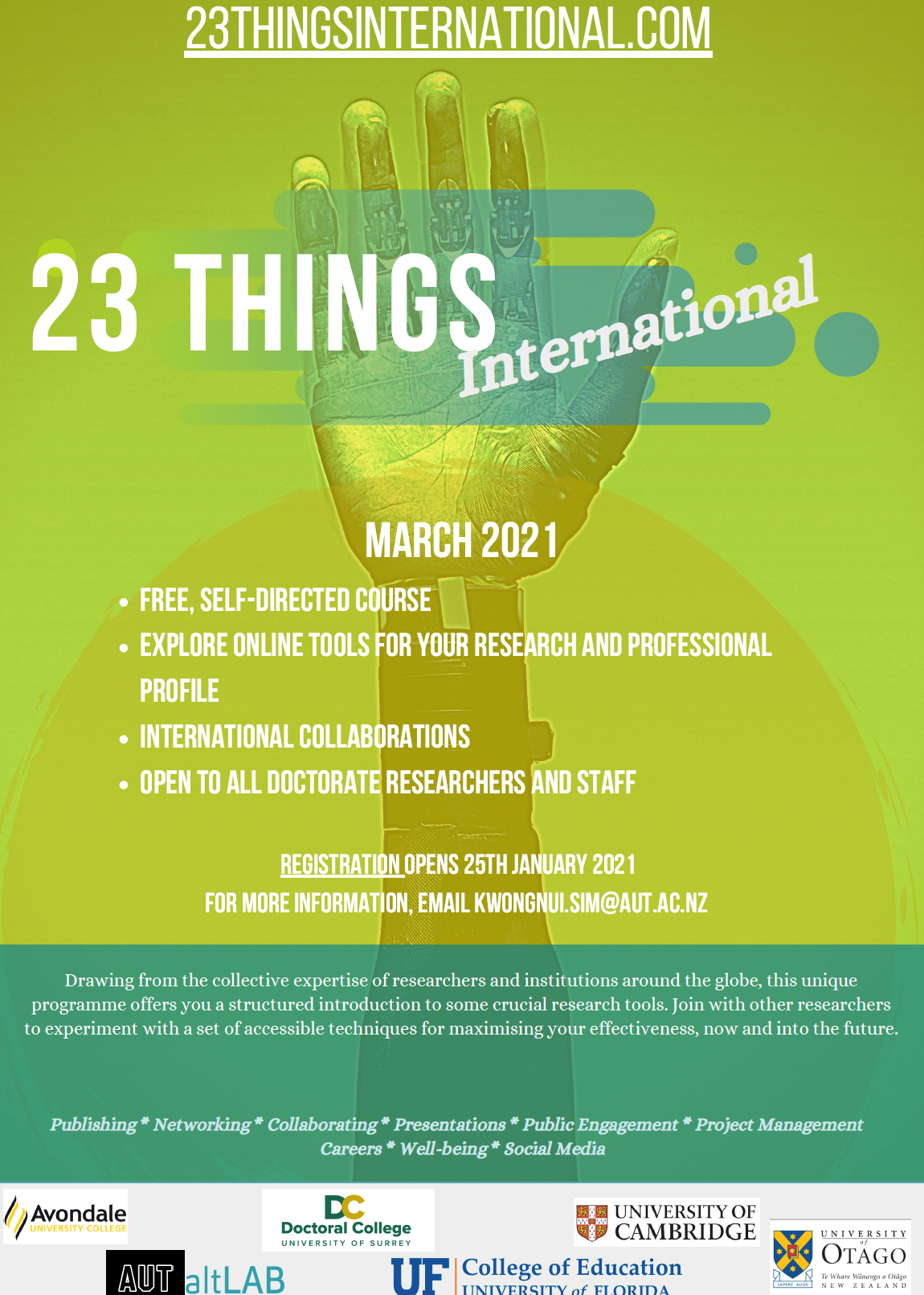 Join ’23 Things’ – A Programme for Learning New Research Tools – Thesislink