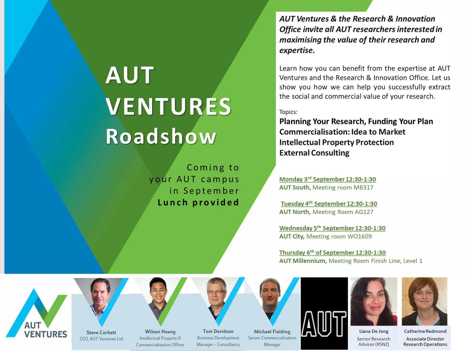 AUT Ventures Roadshow – next week – Thesislink