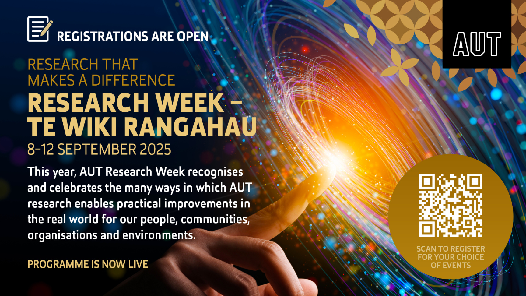 AUT Wiki Rangahau / Research Week 2025 Programme Now Live! – Thesislink