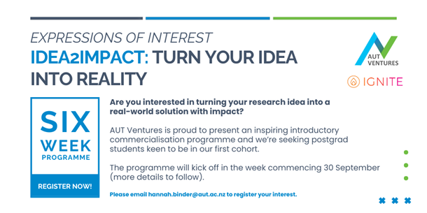 Idea2Impact: Free 6-Week Programme for AUT Postgrads – Thesislink