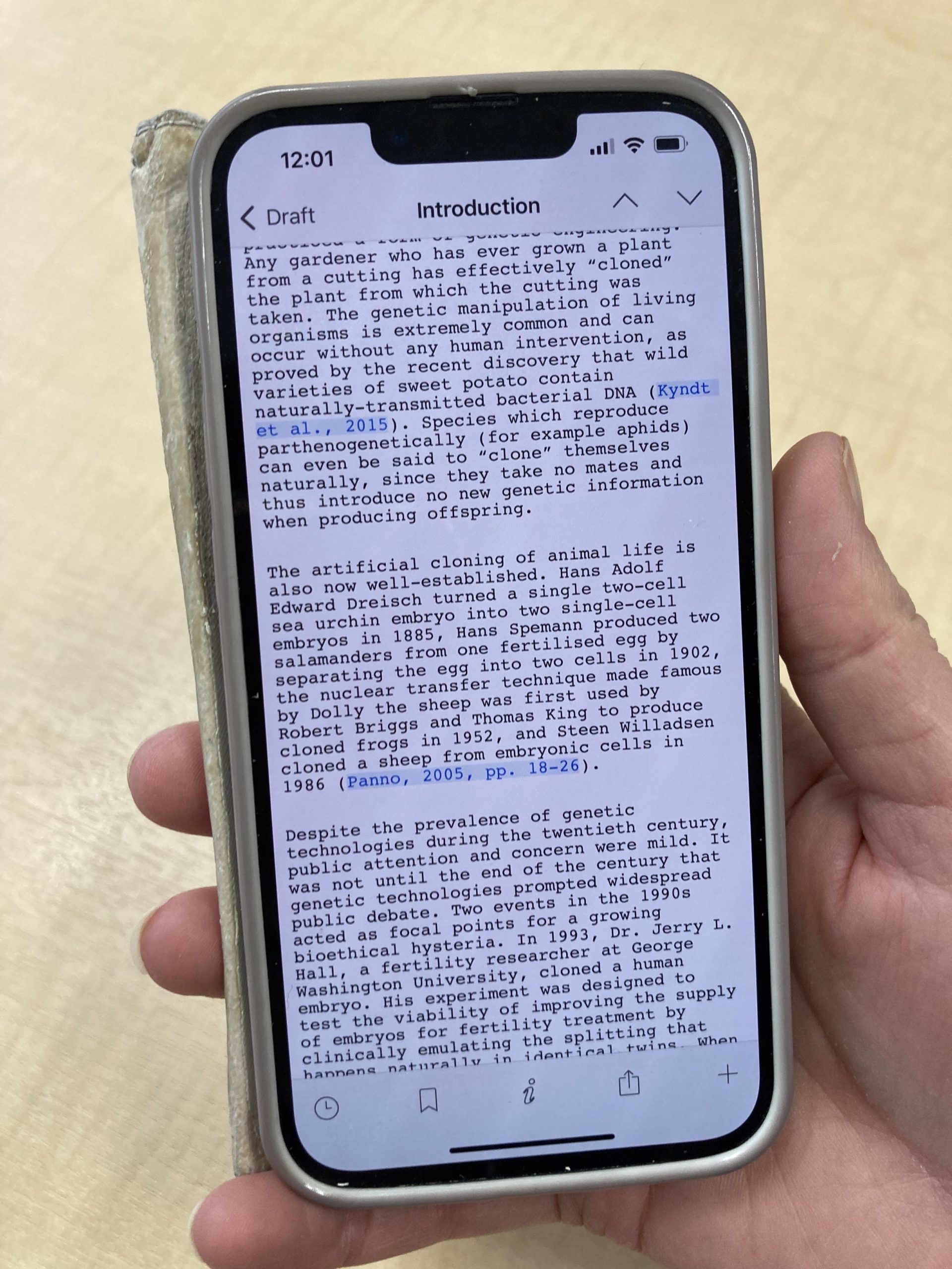 How to Draft a Thesis (Partly) on Your Phone – Thesislink